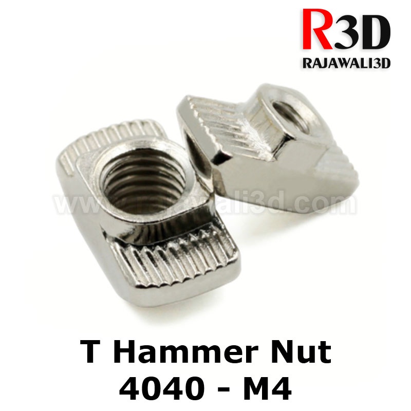 Jual T Nut M4 Tee Nut T Hammer Nut 40-M4 Drop In Aluminium Profile 4040 | Shopee Indonesia