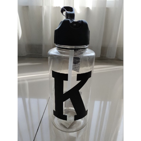 Jual BOTOL MINUM TYPO LETTER K 1000ML / ALPHA DRINK BOTTLE | Shopee ...