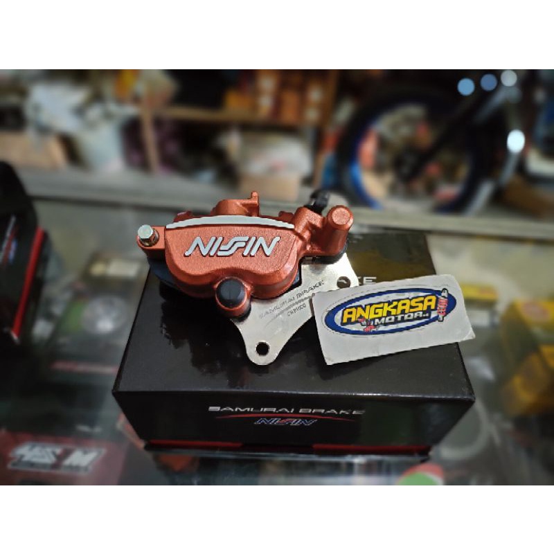 Jual kaliper cakram Nissin samurai 2piston 220mm jupiterz f1zr original Nissin samurai | Shopee ...