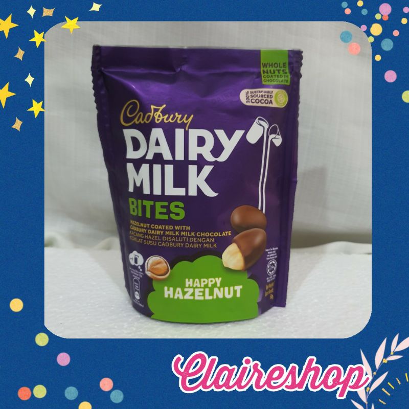 Jual Cadbury dairy milk bites hazelnut 50gr | Shopee Indonesia