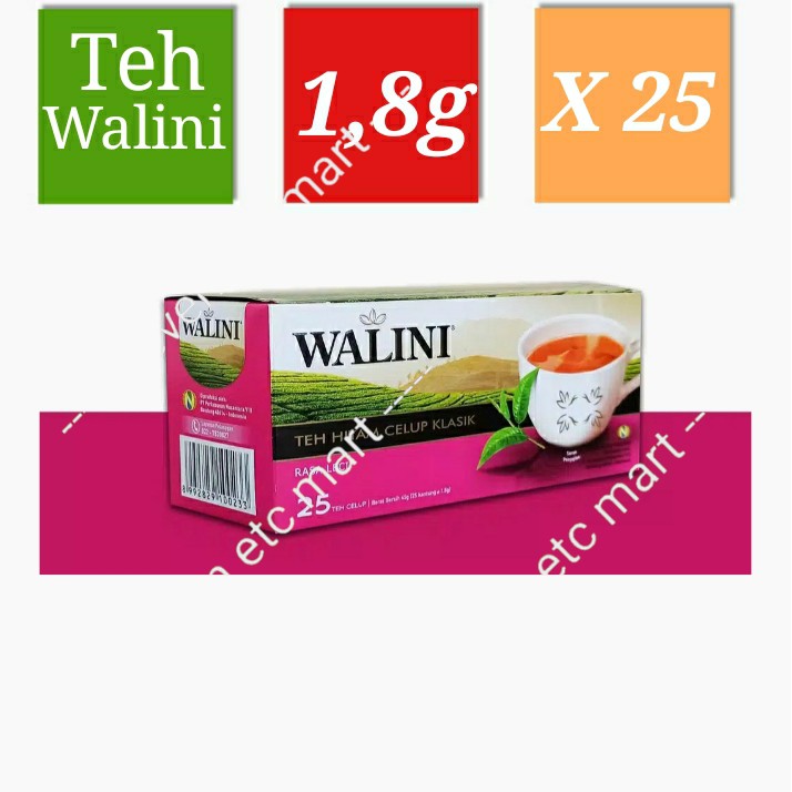 Jual Teh Walini Leci Klasik (Box 25pcs) | Shopee Indonesia
