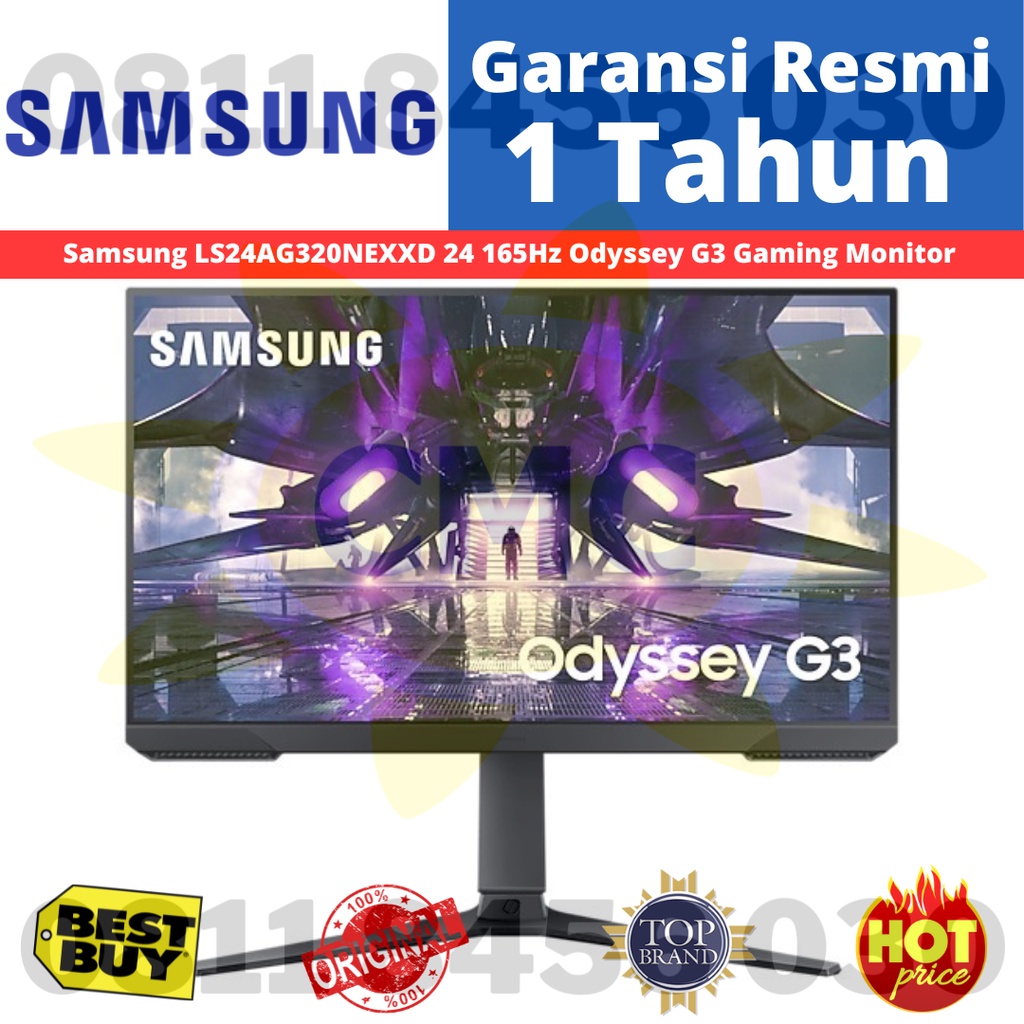 Jual SAMSUNG 24 Odyssey G3 Gaming Monitor LS24AG320NEXXD 165Hz 1ms FHD ...