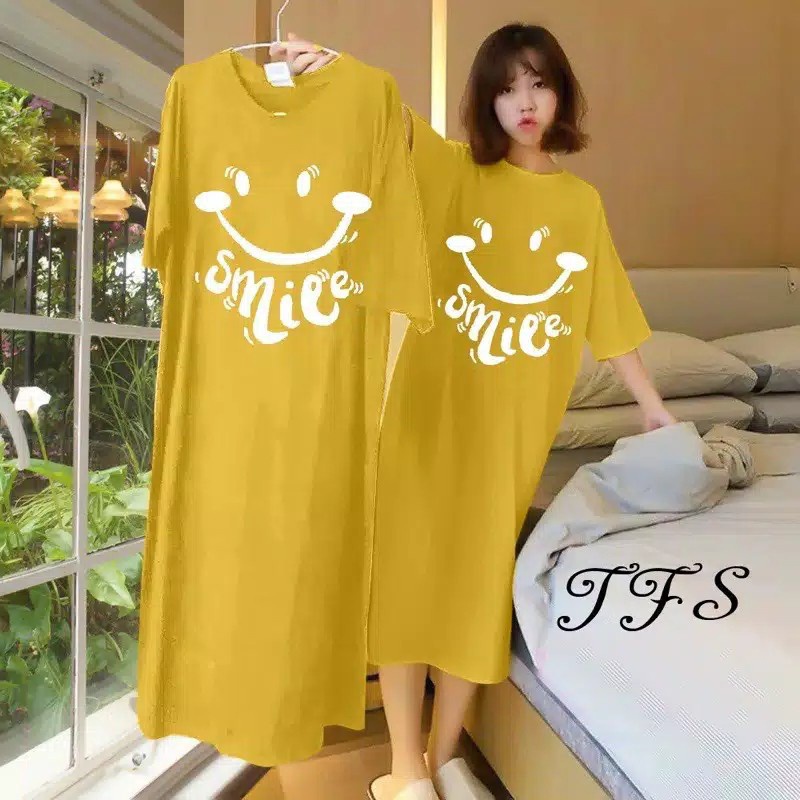 Jual Dress Korean Jumbo (Kuning) | Shopee Indonesia