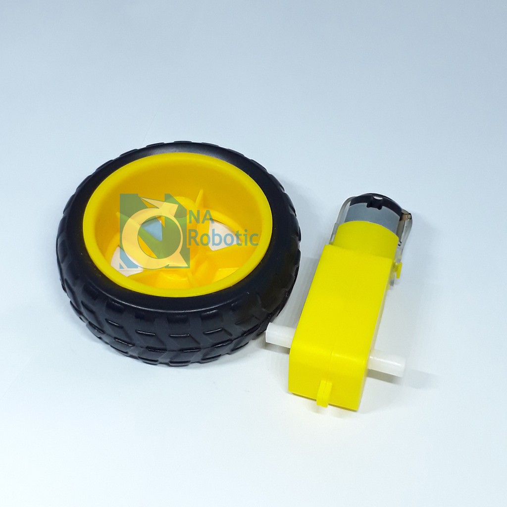 Jual Motor DC Gearbox Kuning dan Roda | Shopee Indonesia
