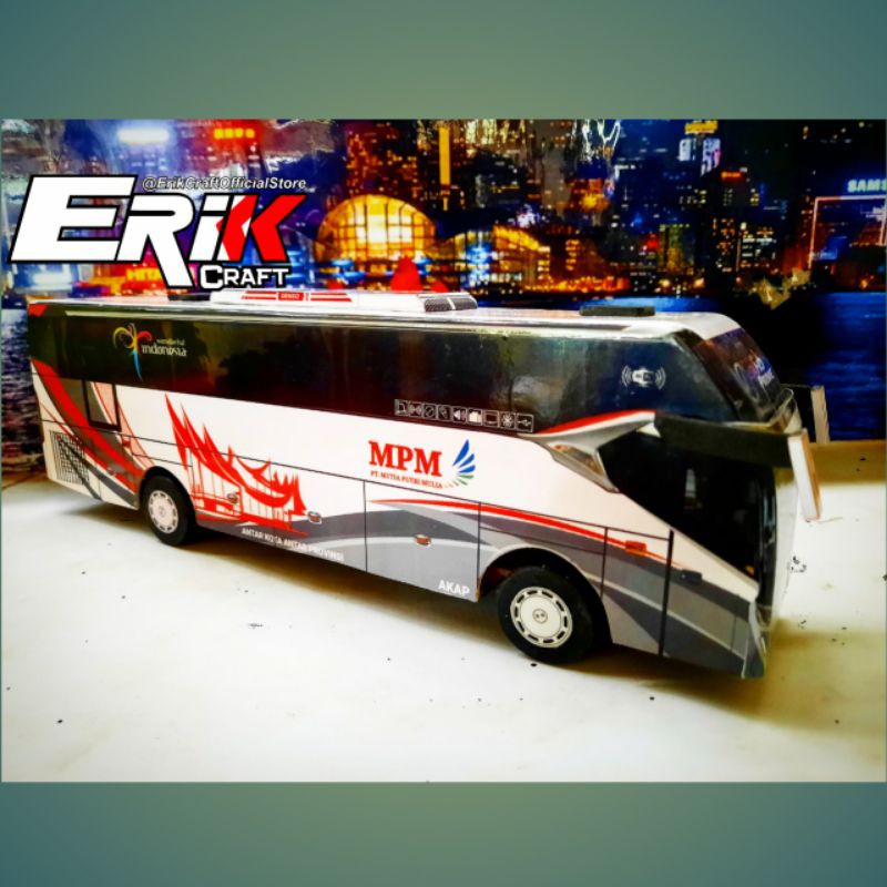 Jual Miniatur Bus Miniatur Bis MPM XHD Mobil Mainan Anak Hadiah Kado ...
