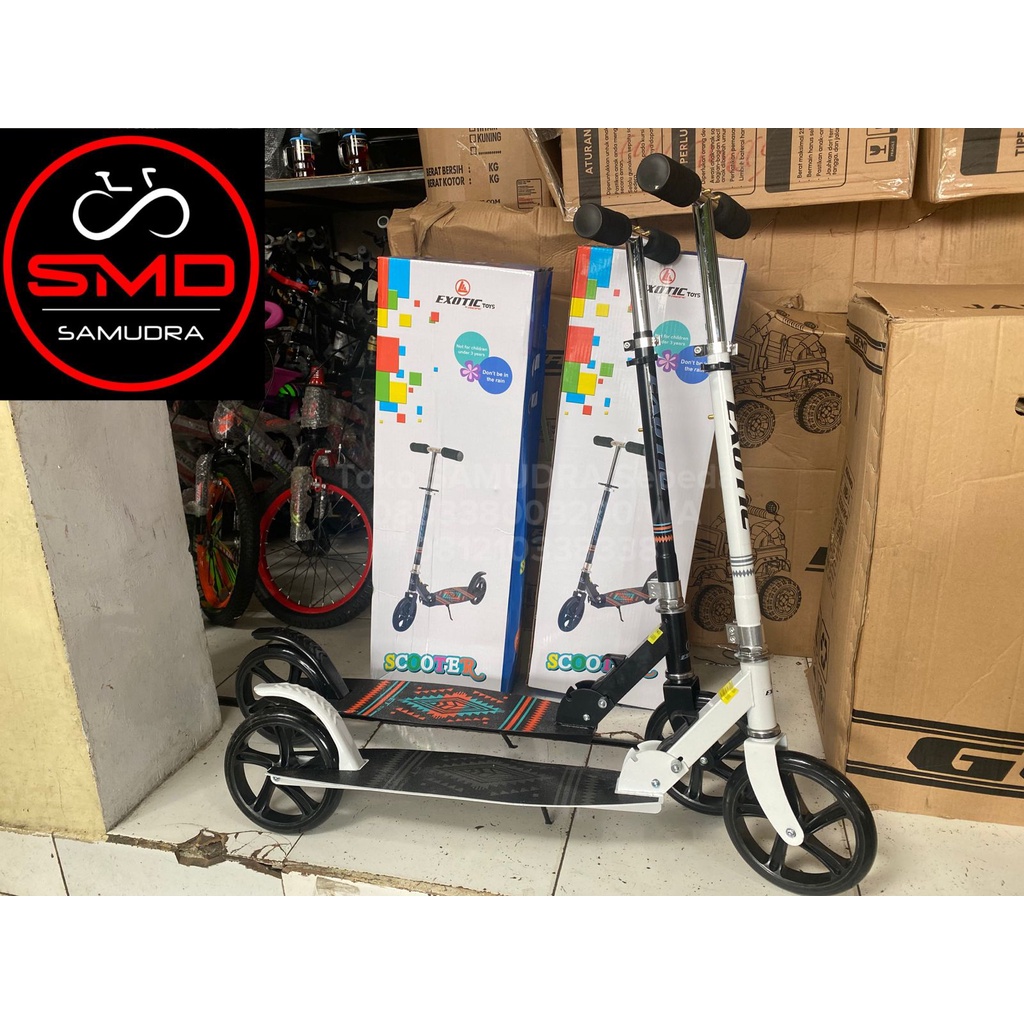 Jual Scooter Skuter Anak Dewasa Exotic ET HB 512 Lipat Roda Besar Murah ...