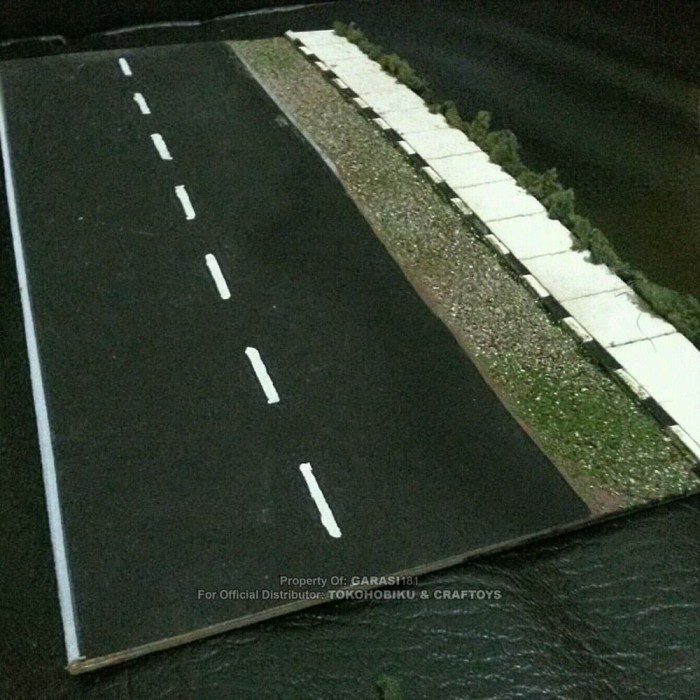 Jual diecast-track-bangunan- diorama diecast skala 64 - jalan raya ...