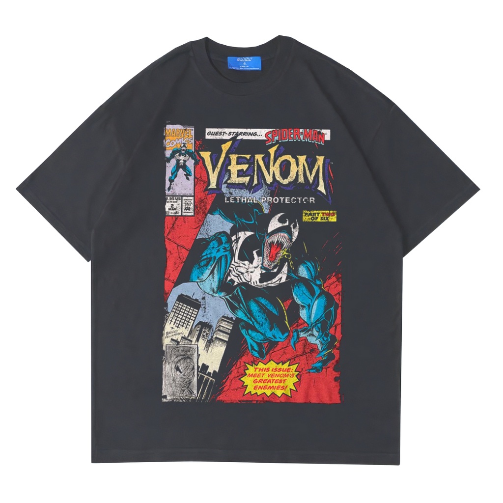 Jual Psycho Crucify "Venom" Oversized T-Shirt | Dark Grey | Kaos Venom ...
