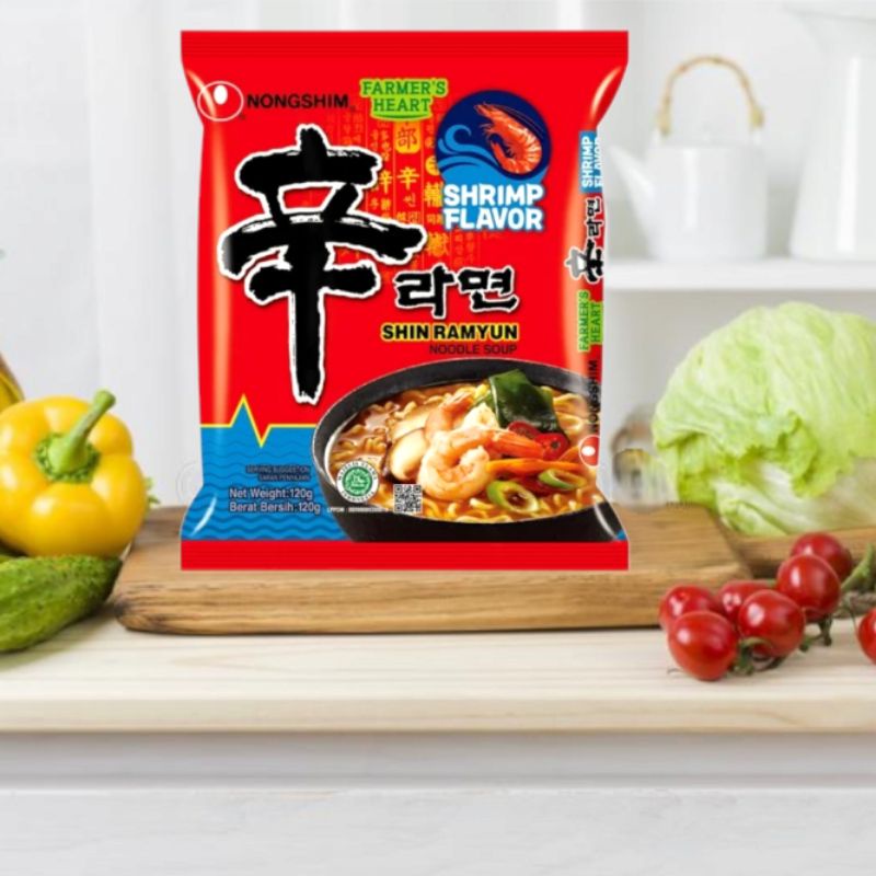 Jual Nong Shim Shin Ramyun Spicy Mushroom/Kimchi 120Gr Mi Instan ...