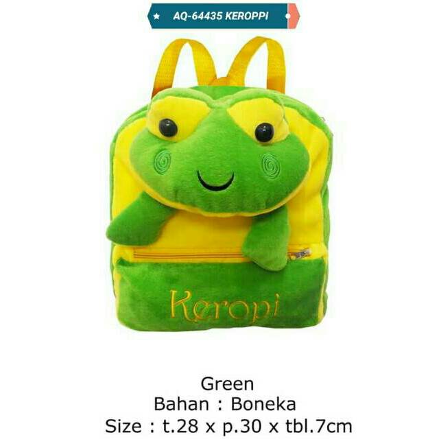 Jual TAS BONEKA DORAEMON 4435 SPIDERMAN WINNIE THE POOH KEROPPI / TAS ...
