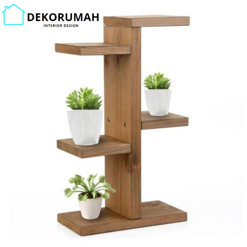 Jual Rak Tanaman Hias Minimalis Modern Plant Stand Kayu rak Pot Bunga ...