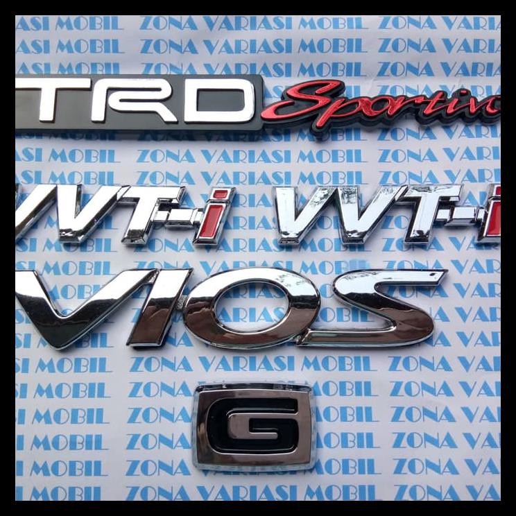Jual Paket Emblem Trd Sportivo (1Pc) , Vvti (2Pc), G (1Pc) Dan Vios ...