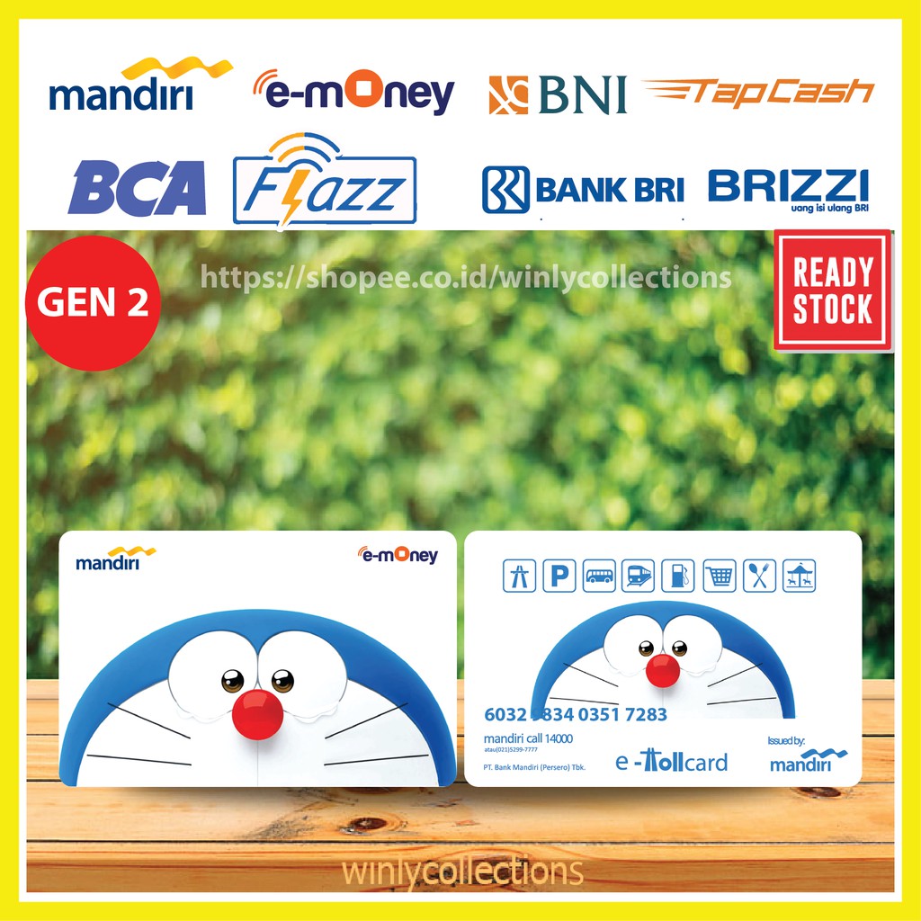 Jual KARTU EMONEY ETOLL ANIME STAND BY ME DORAEMON MANDIRI FLAZZ BCA ...