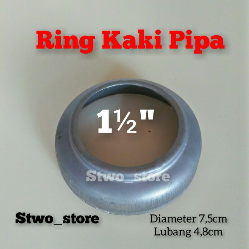 Jual Ring kaki pipa ring cembung ornamen pagar besi 1/2",3/4",1",11/4 ...