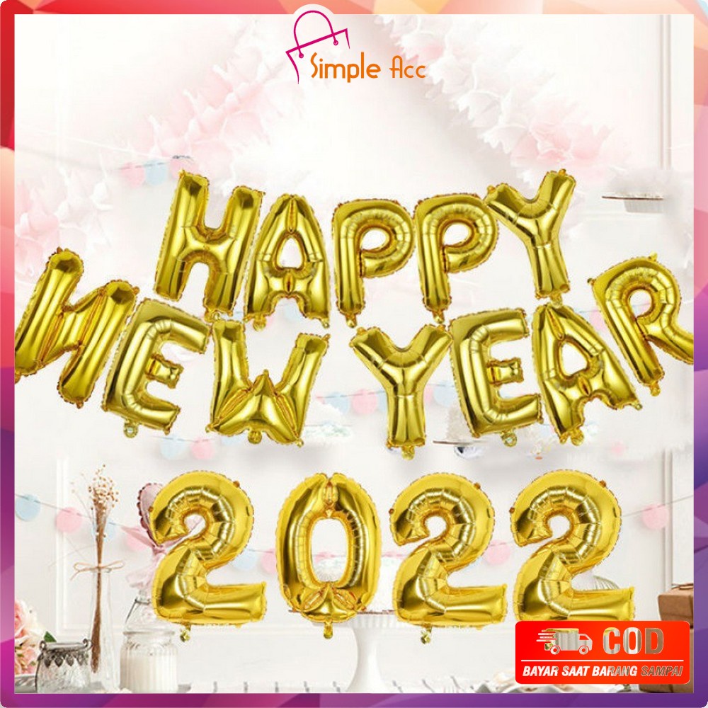 Jual DO-C390 Balon Foil Huruf Gold A-Z Balon Foil Angka 0-9 / Ballon ...
