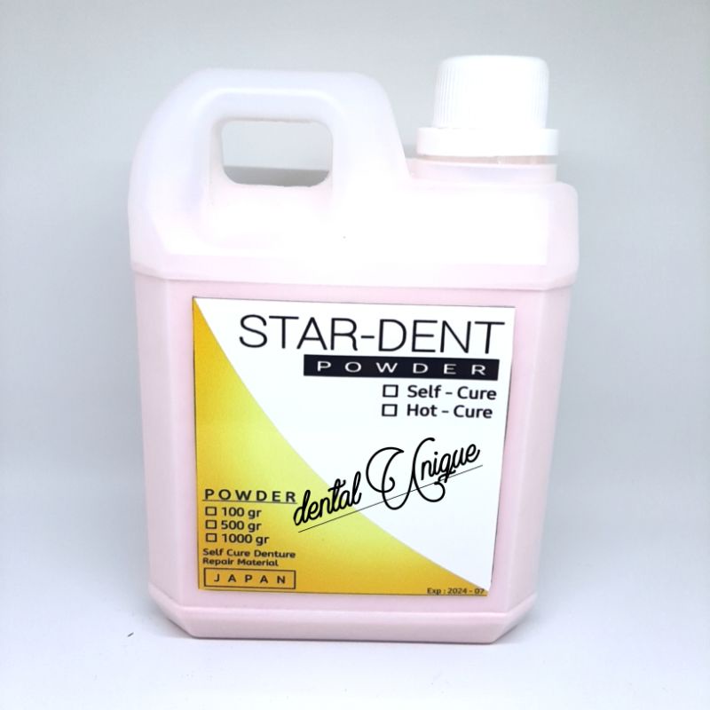 Jual Bubuk Gigi Stardent 800gr powder selfcuring otomatis Tidak Rebus ...