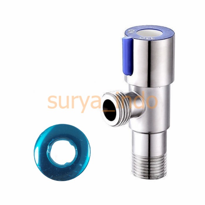 Jual STOP KRAN TOILET 1/2" STOPKRAN KLOSET SHOWER WASTAFEL SINK SUS304 ...