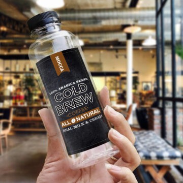 Jual Cetak Stiker Botol Minuman Custom Design 4,5x10 cm MURAH (isi 100 ...