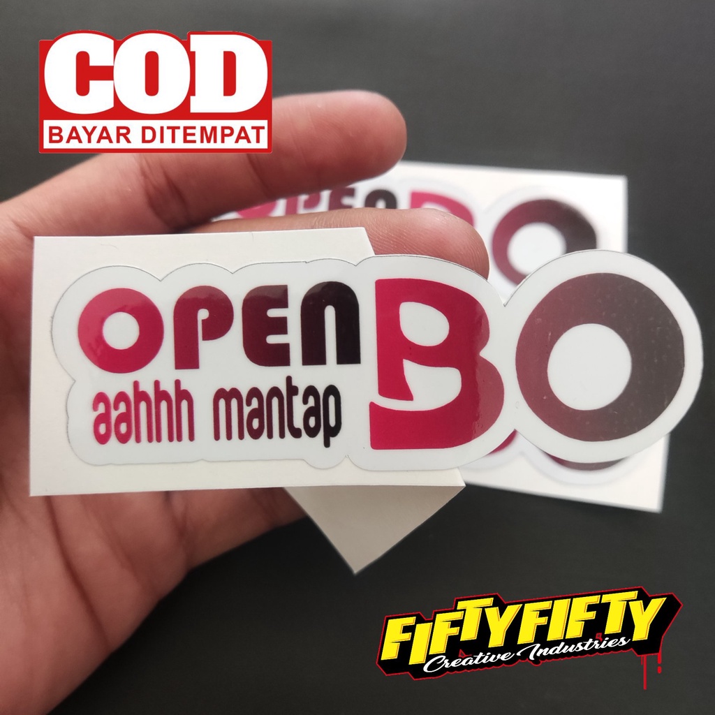 Jual Stiker Print Cut OPEN BO Stiker Printing Laminasi Glossy Stiker ...