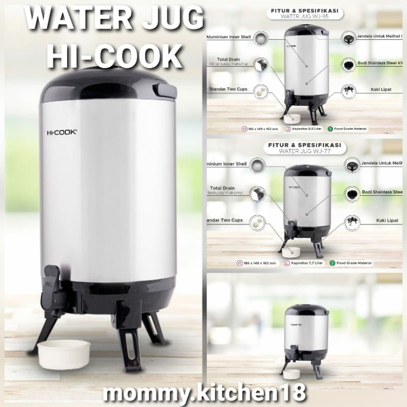 Jual Water jug/water tank/thermos stainless Hi-cook | Shopee Indonesia