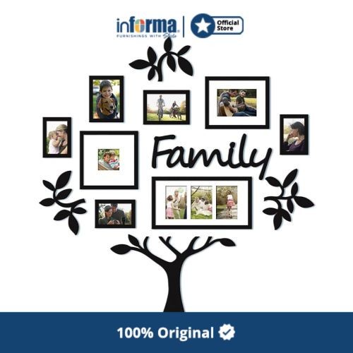Jual BINGKAI FOTO - PHOTO FRM FAMILY TREE SET OF 13 VS13 BLK | Shopee ...