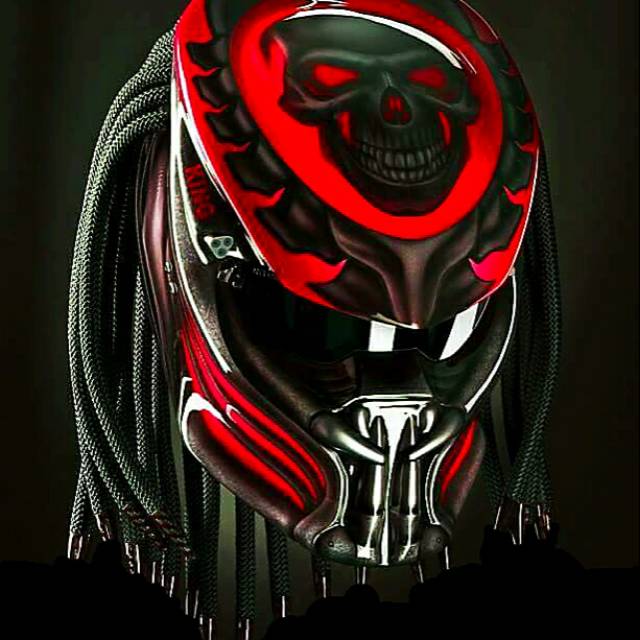 Jual Helm predator candy red | Shopee Indonesia