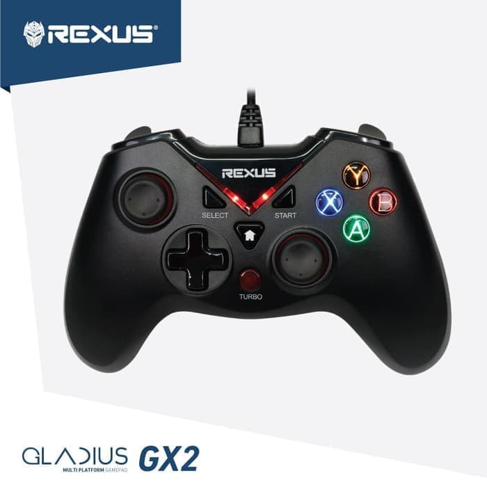 Jual GAMEPAD REXUS GLADIUS GX2 ANDROID + PC + PS3 ORIGINAL | Shopee ...