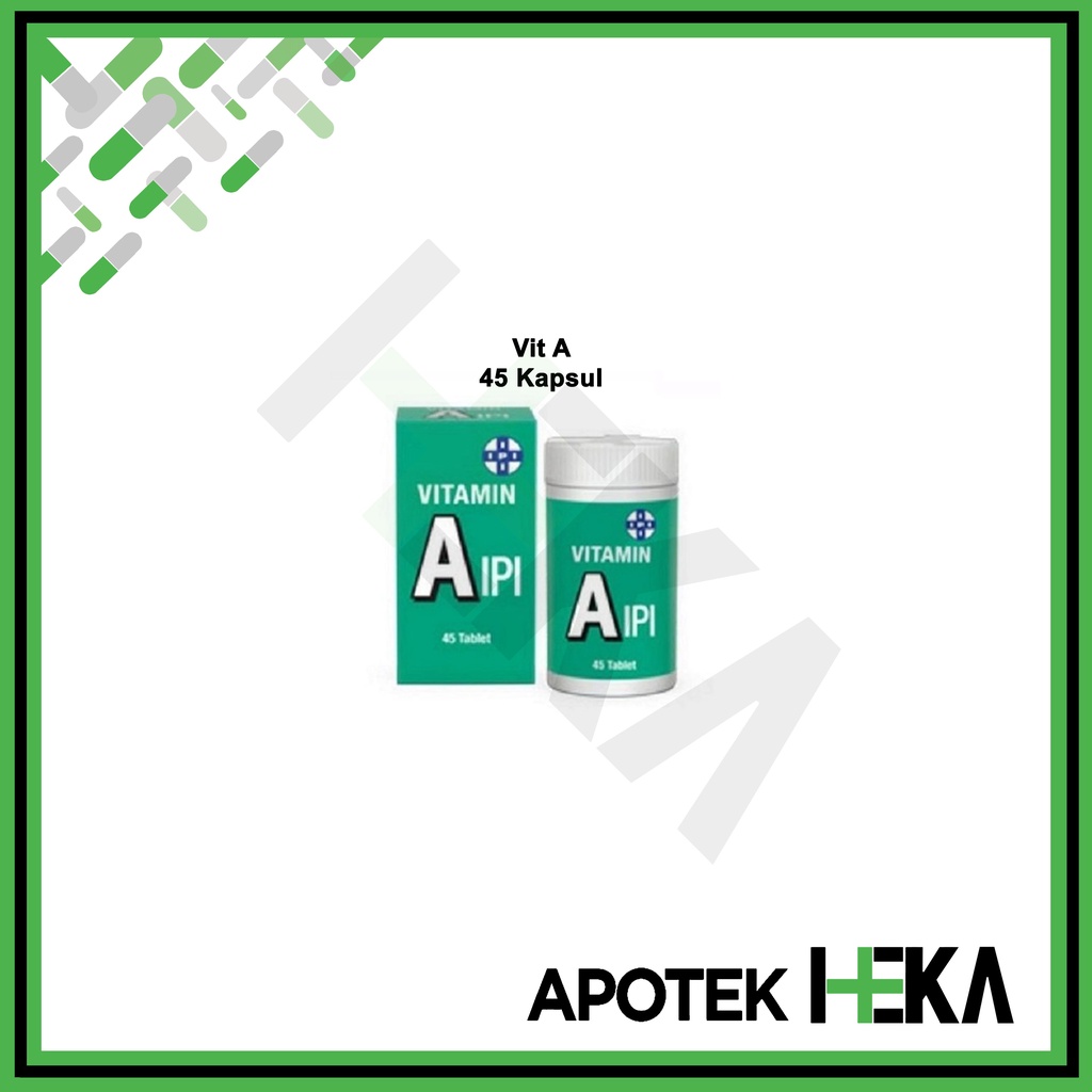 Jual Vitamin A IPI Botol Isi 45 Tablet Hijau | Shopee Indonesia