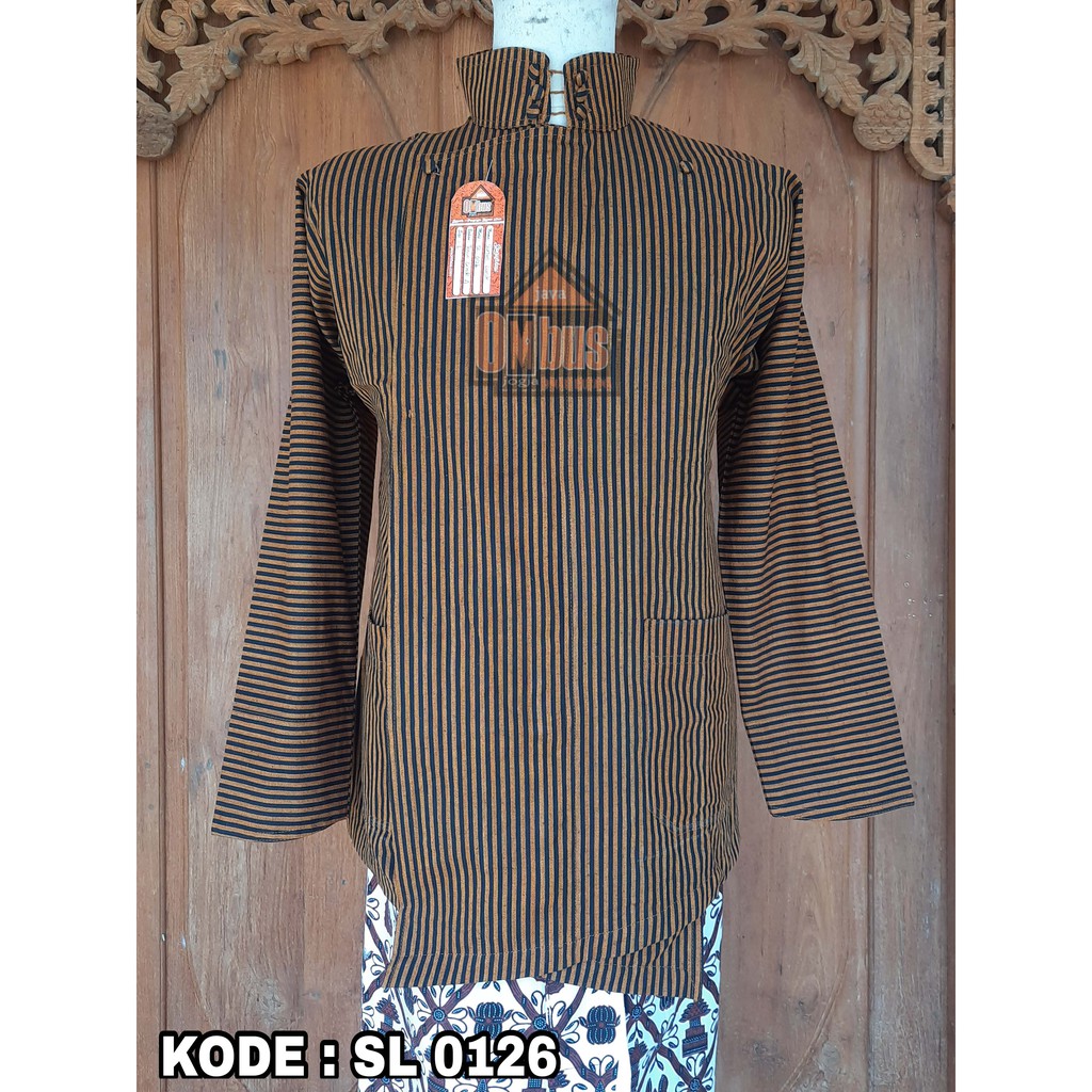Jual Surjan Lurik Tenun Alusan Grade A Kode SL 0126 | Baju Jawa | Baju ...