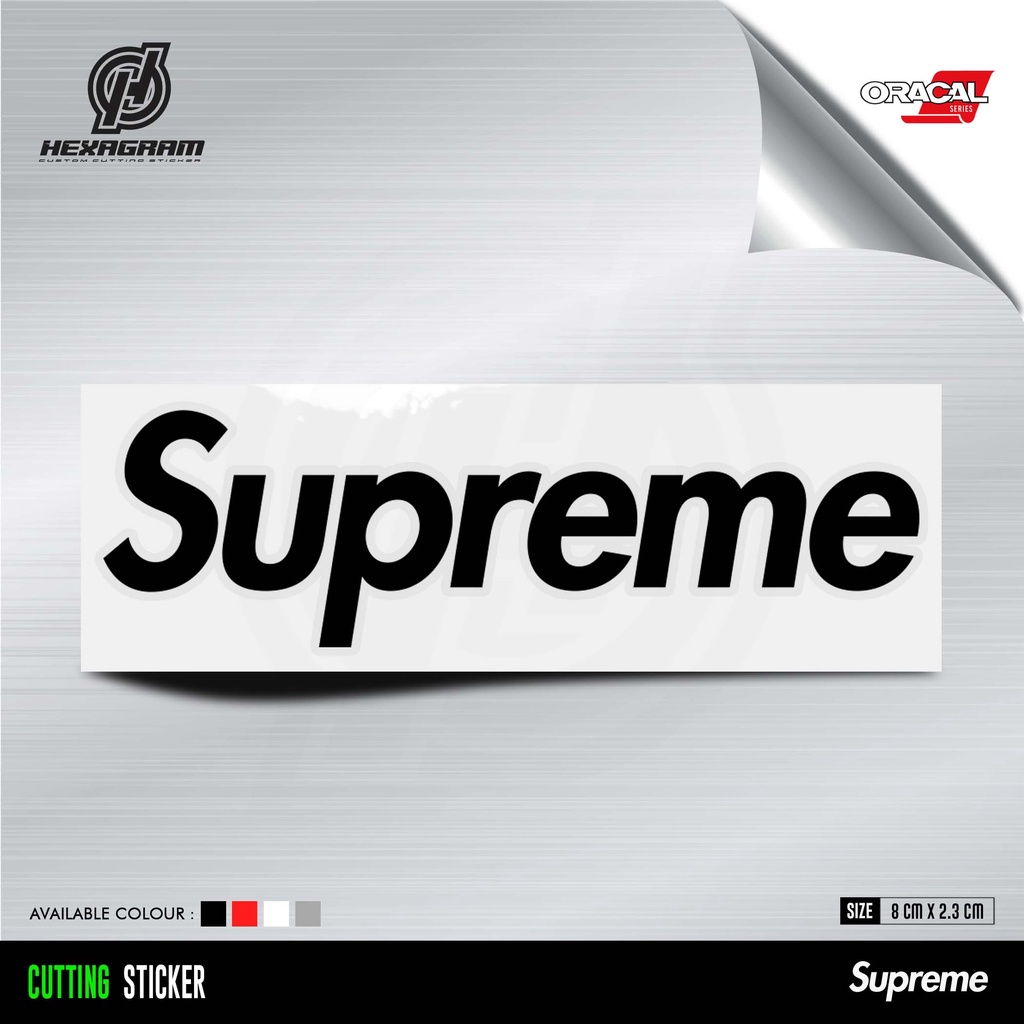 Jual Cutting Sticker Supreme | Stiker Supreme | Shopee Indonesia