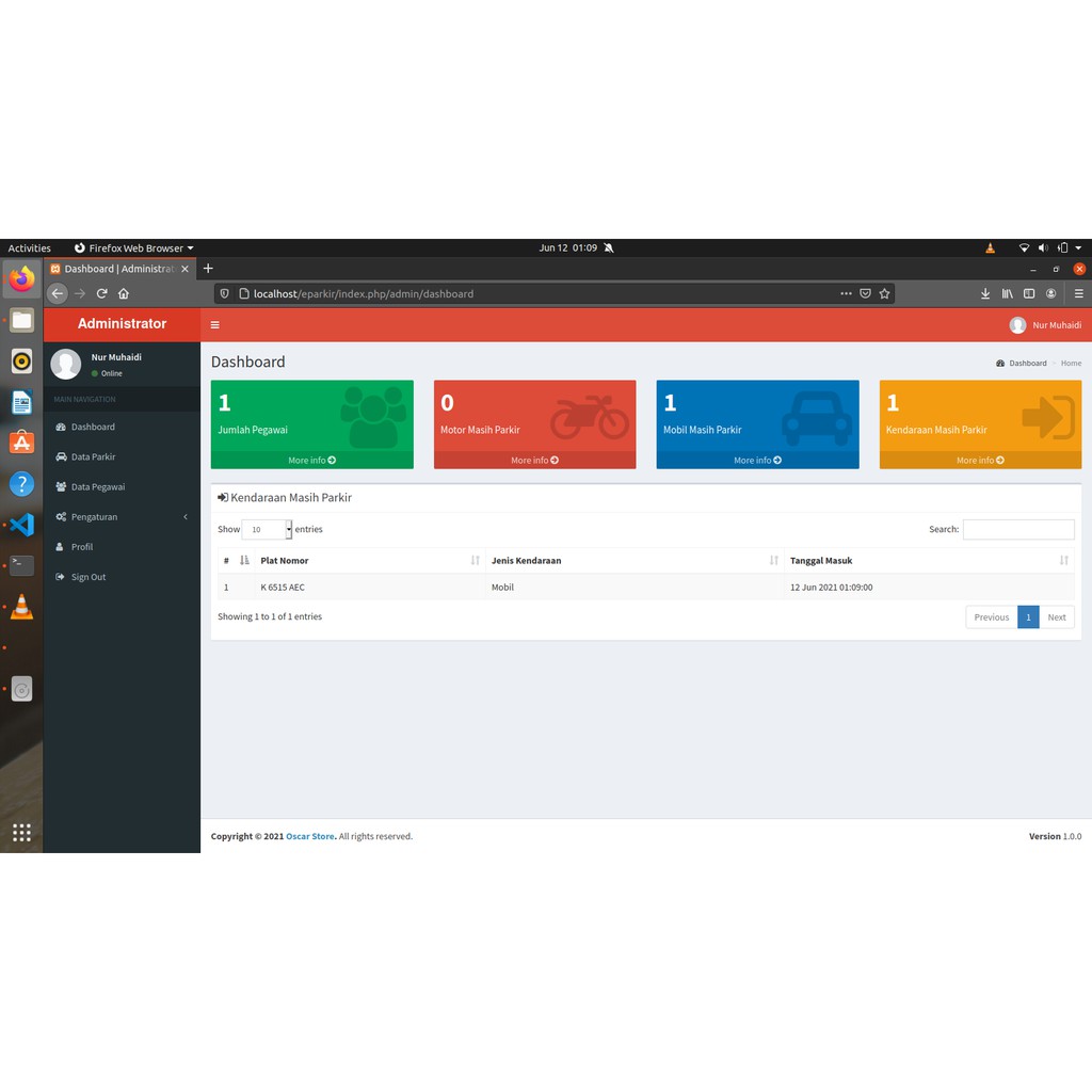 Jual Aplikasi Parkir Berbasis Website Sederhana dengan Framework CodeIgniter Siap Pakai Tanpa ...