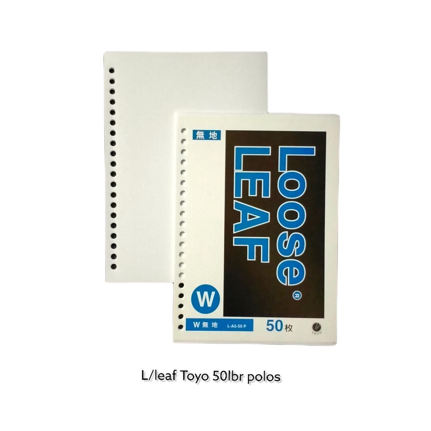 Jual KERTAS BINDER A5 20 LUBANG POLOS TANPA GARIS 50 LEMBAR LOOSE LEAF ...