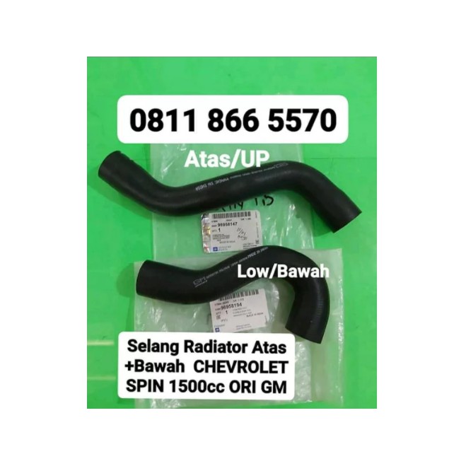 Jual SELANG RADIATOR SET ATAS dan BAWAH CHEVROLET SPIN 1500cc ORIGINAL ...