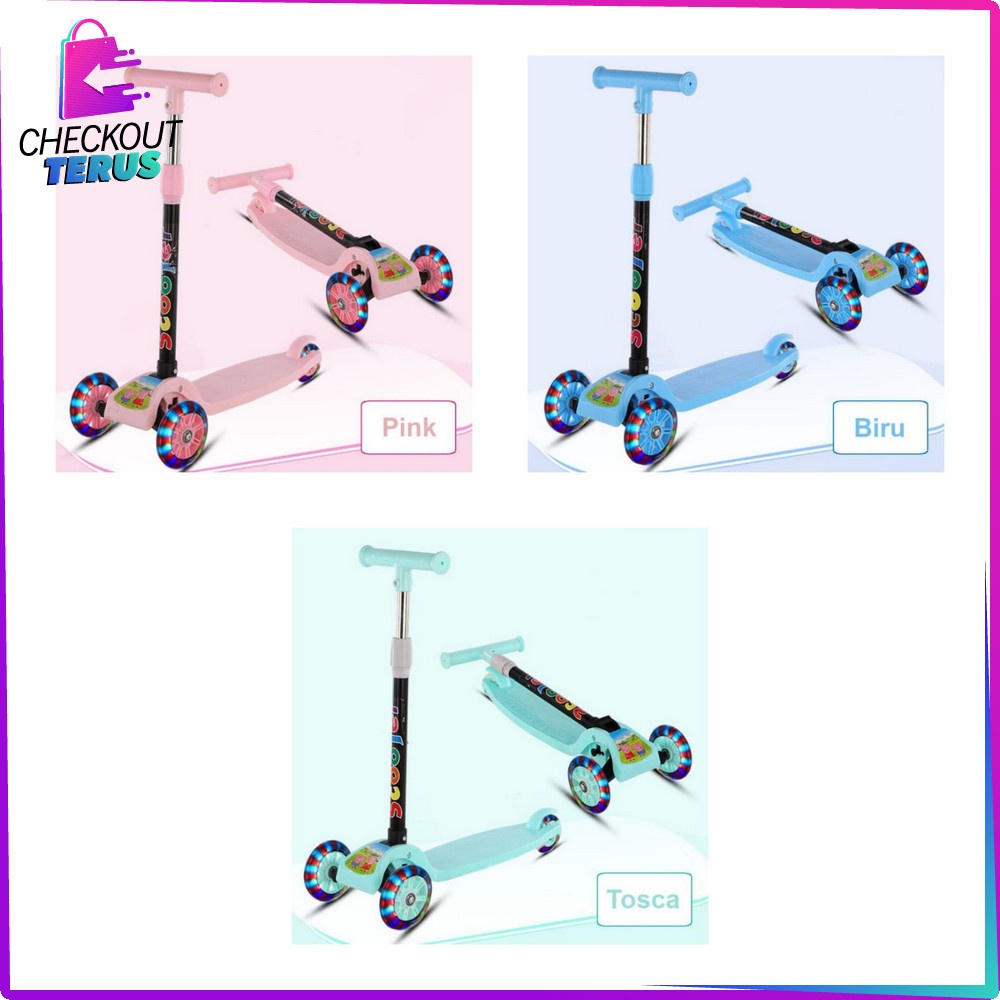 Jual CT M95 Mainan Otopet Scooter Anak Motif Kumbang Roda 3 Bisa Lipat ...