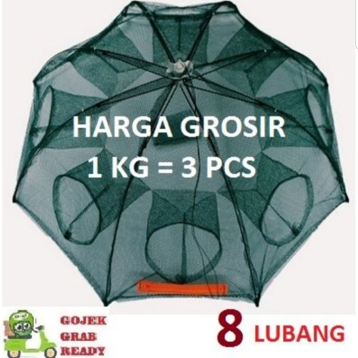Jual Jaring Ikan 8 Lubang Perangkap Ikan Bubu 8 Hole Hexagonal Perangkap Kepiting Udang Cumi ...