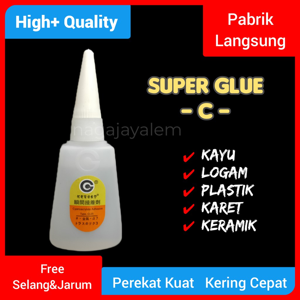 Jual (PerBox/50Pcs) Lem C/Lem Serbaguna/Lem O/Lem Korea/Lem Setan/Super ...