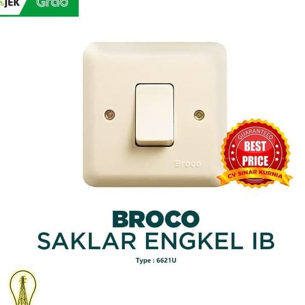 Jual Saklar Merk Broco 6621U Engkel IB | Shopee Indonesia
