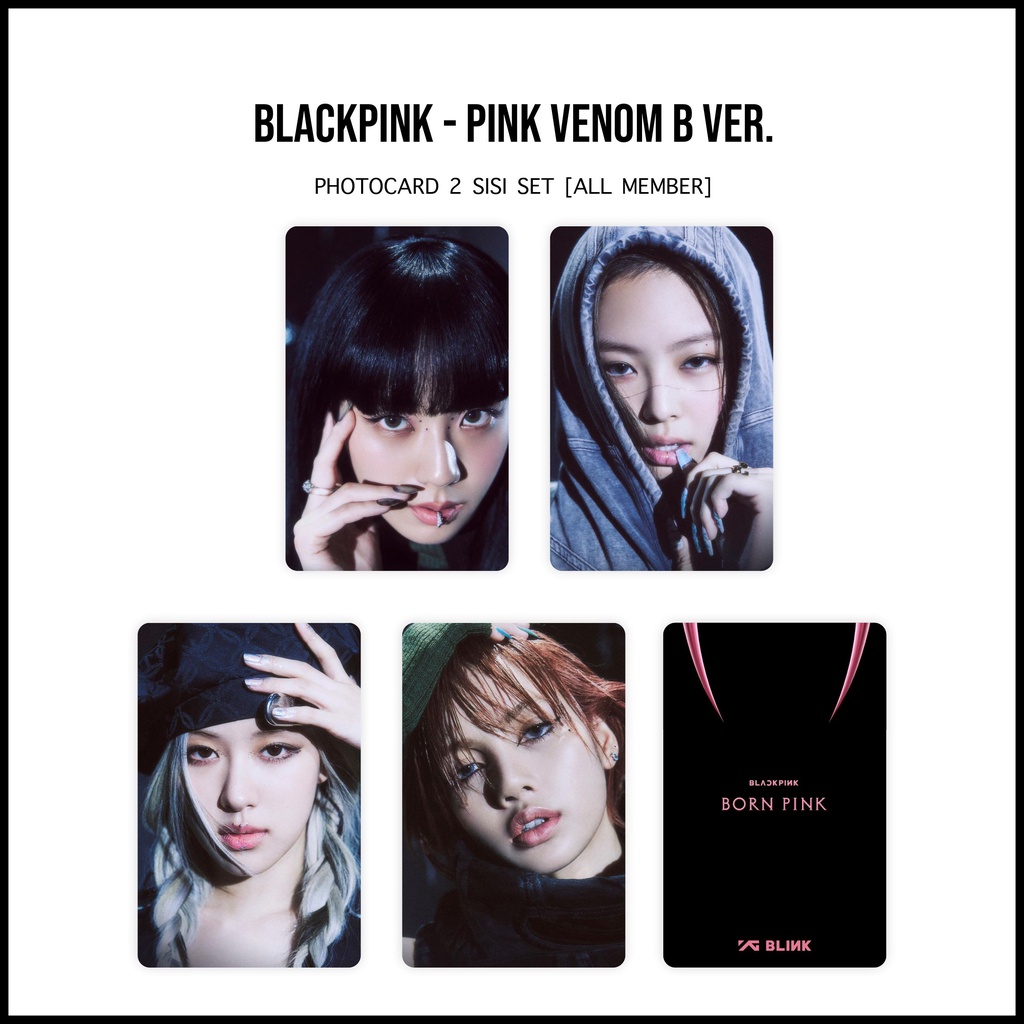 Jual [SET] Photocard Blackpink Pink Venom | Shopee Indonesia