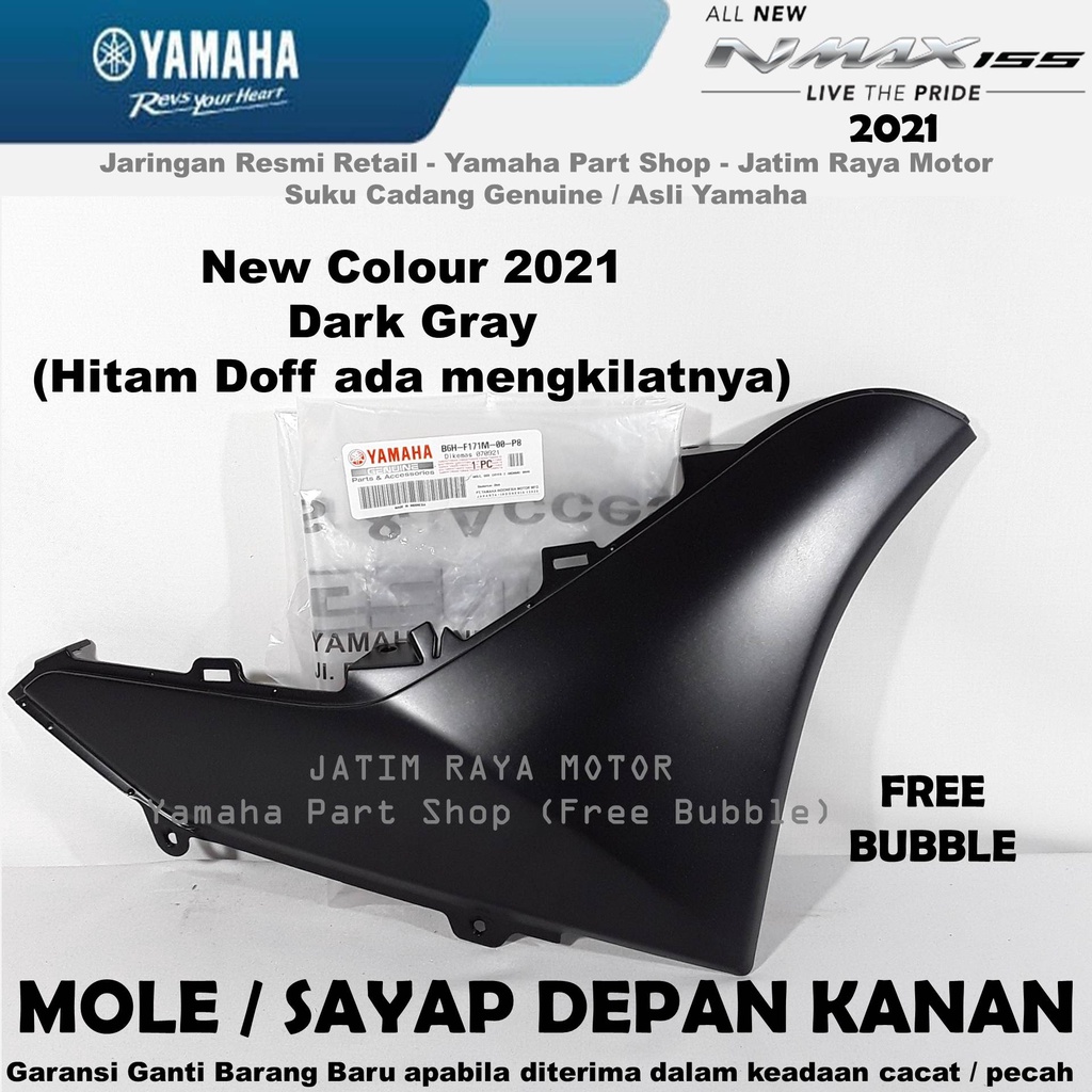 Jual Mole Cover Side Sayap Dark Gray Kanan All New Nmax N Max 2021 Asli ...