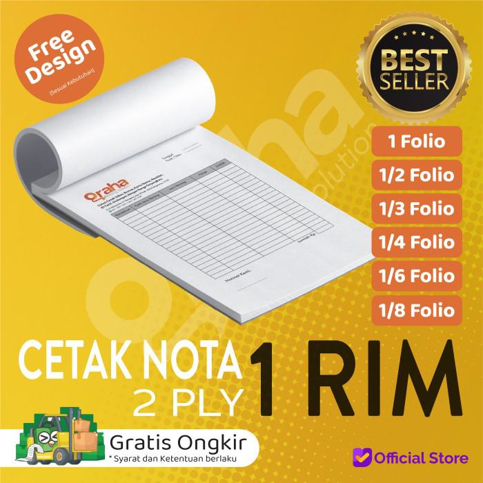 Jual Notebook / Cetak Nota / Kwitansi / Bon Nota 1 Rim 2 Ply / Rangkap ...