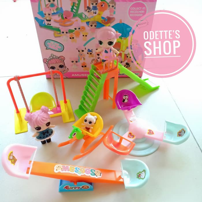 Jual mainan anak lol surprise amusement park bonus 2 boneka lol doll ...
