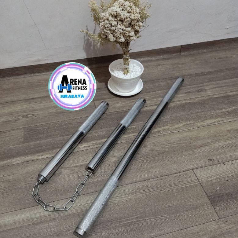 Jual double stik / nunchaku/ ruyung Model Besi Bisa disambung jadi ...
