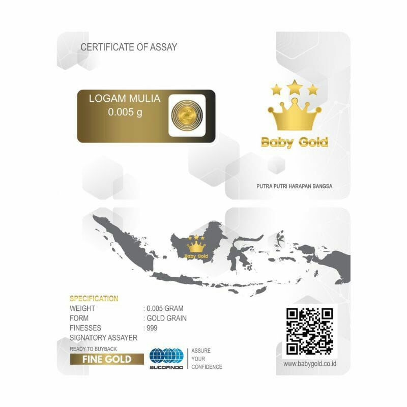 Jual Baby Gold 0,001 , 0,002, 0,005 GRAM Emas mini Murni Logam Mulia 24 ... Jual Baby Gold 0,001 , 0,002, 0,005 GRAM Emas mini Murni Logam Mulia 24 ...