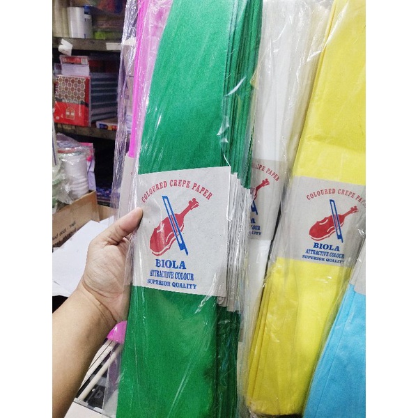 Jual Kertas krep / crepe biola (1pack) | Shopee Indonesia