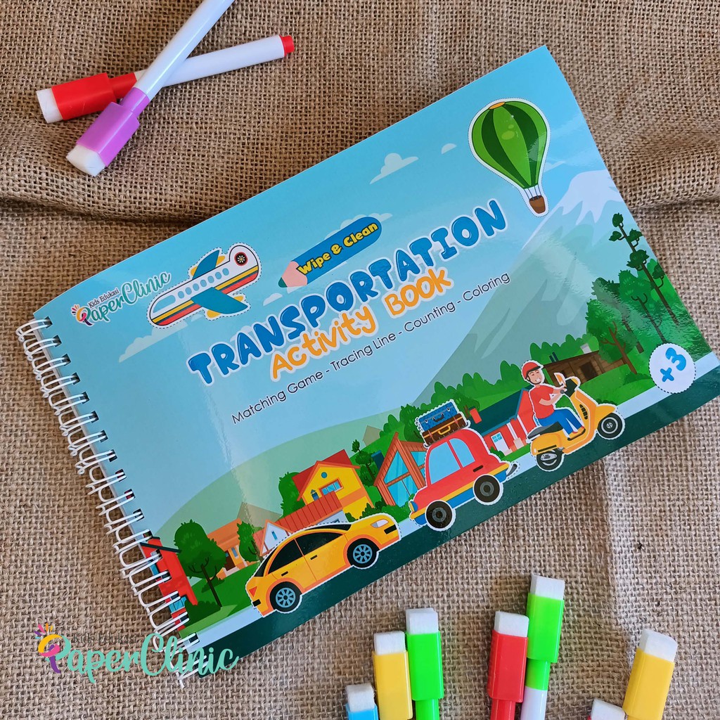 Jual Buku busy book alat transportasi kendaraan mainan edukasi anak ...