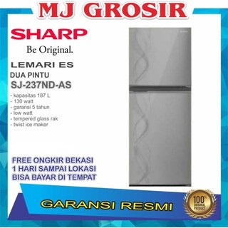 Jual KULKAS SHARP SJ 237 ND LEMARI ES 2 PINTU SJ237ND SJ 237ND | Shopee ...