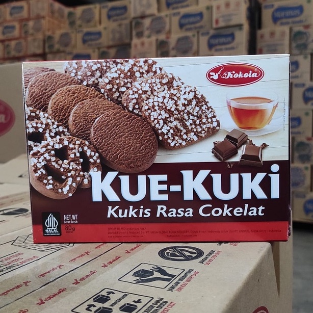 Jual KUE KUKI MENTEGA CHOCOLATE 80GR / 24 BOX cocok u/ bingkisan ...