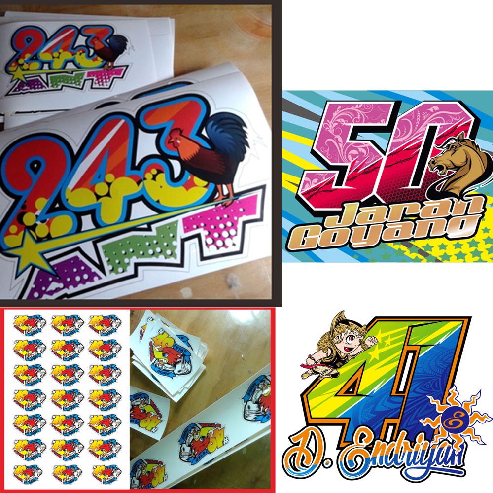 Jual Sticker Nomor Start Balap | Shopee Indonesia
