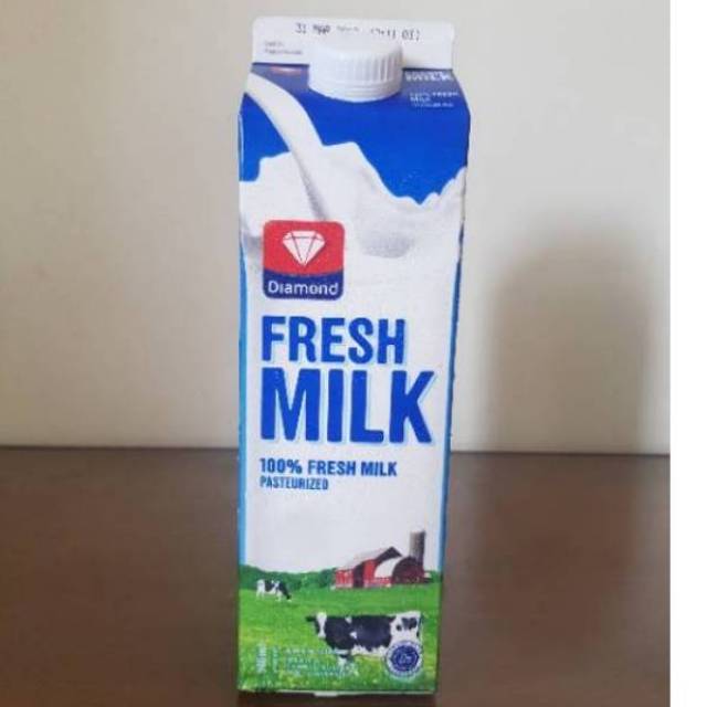 Jual Diamond Fresh Milk Plain 946ml (Isi 12pcs) | Shopee Indonesia