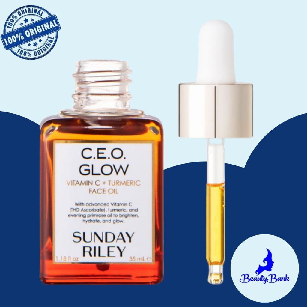 Jual BEAUTY RESERVE - SUNDAY RILEY CEO GLOW VITAMIN C TURMERIC FACE OIL ...